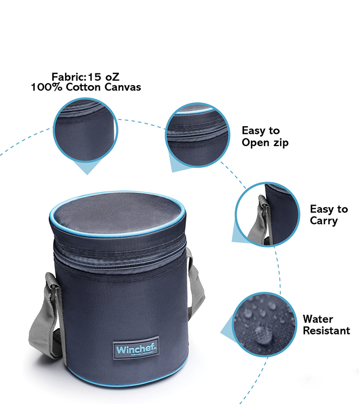 Winchef-Regal W/I 3 DECK Stainless Steel Insulated Lunch Box Set of 3 ...